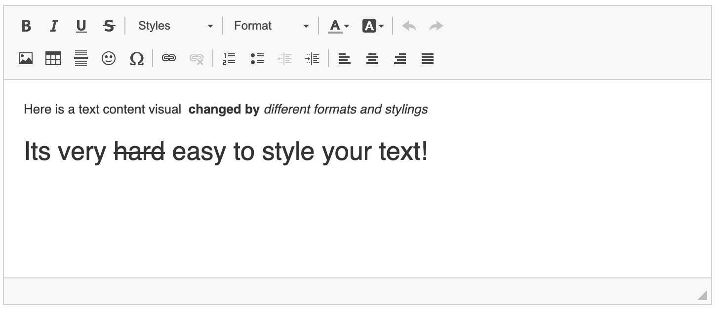 How To Customize The Styling Of My Static Text Content - Optix